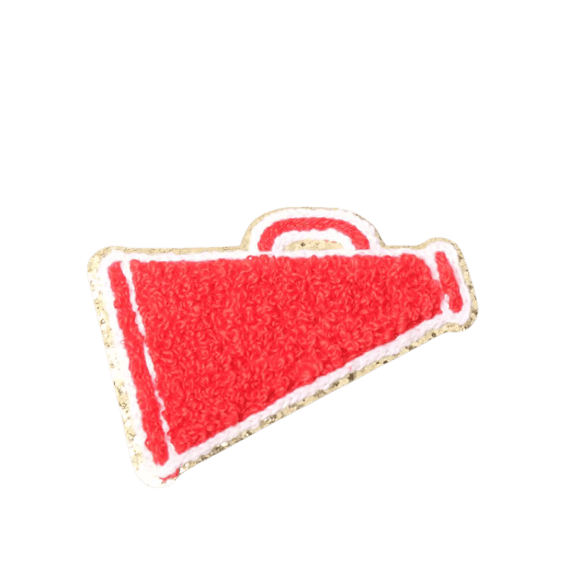 Chenille Megaphone Heat Press Patch | Beau Kisses